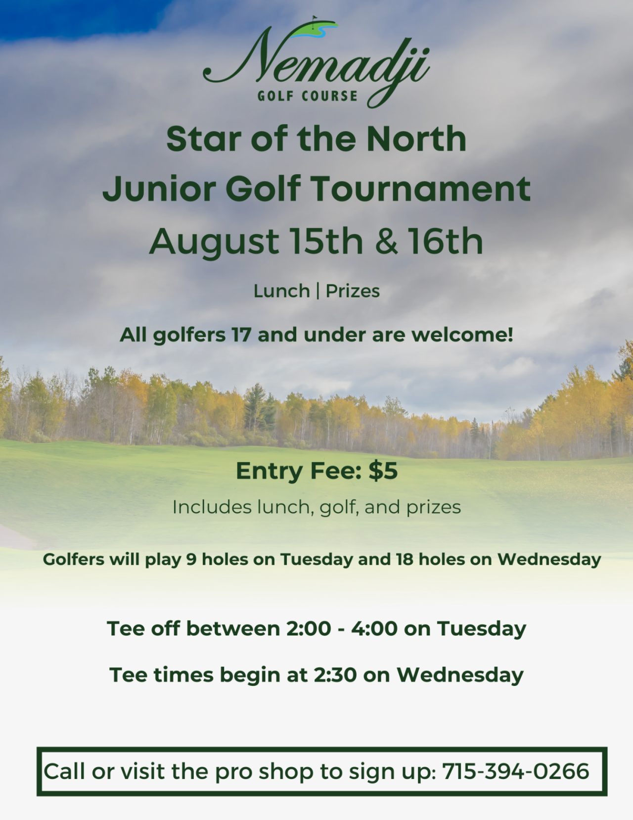 Star of the North - Junior Invitational - Nemadji Golf Course