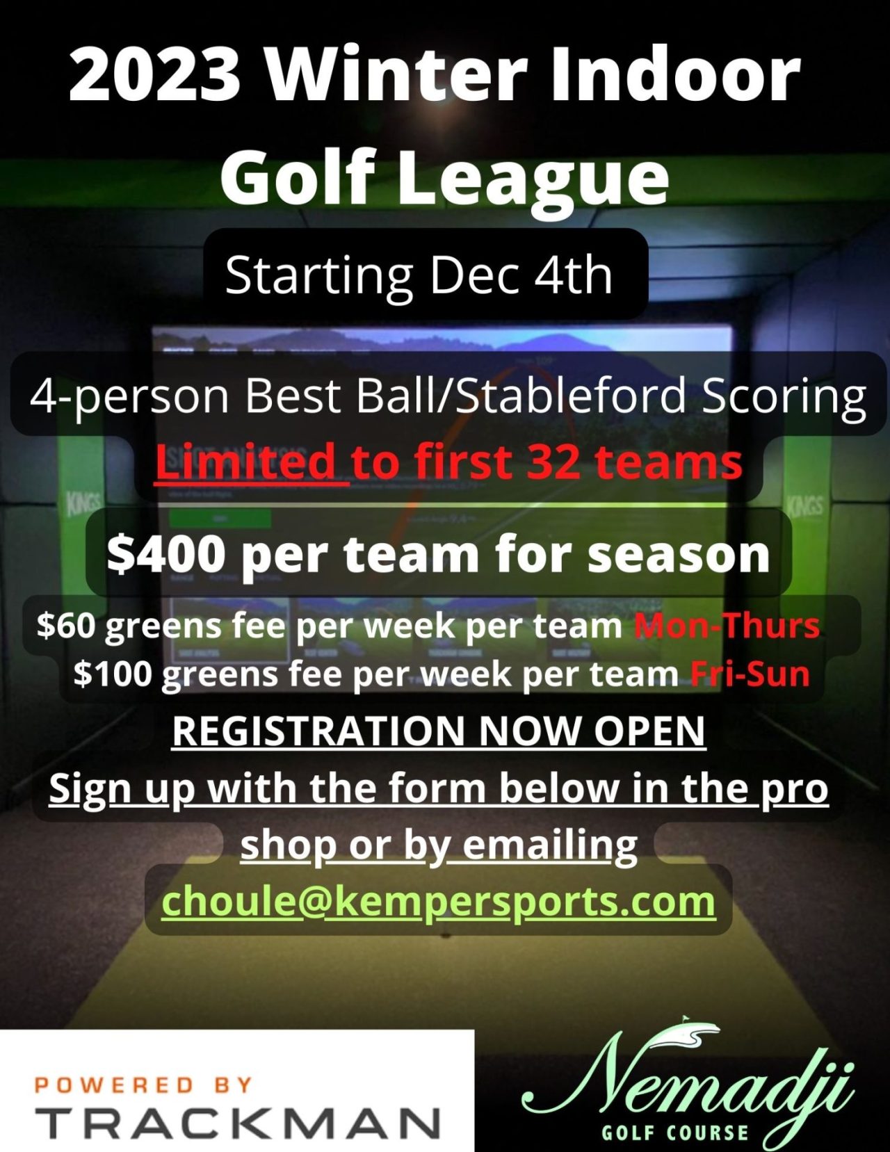 Simulator Events and Leagues - Nemadji Golf Course